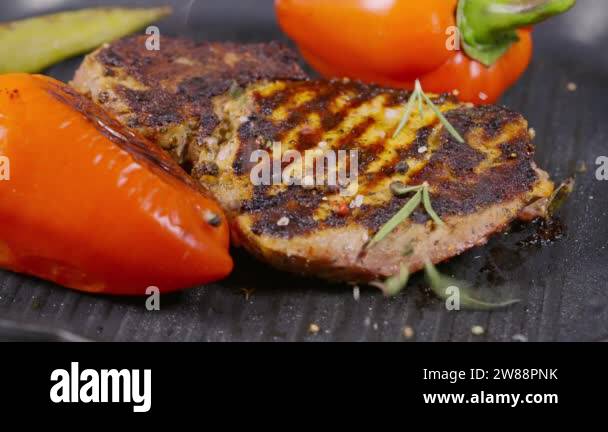 Slice grilled red meat Stock Videos & Footage - HD and 4K Video Clips ...