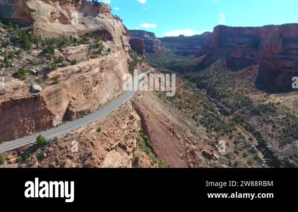 Road on edge cliff aerial Stock Videos & Footage - HD and 4K Video ...