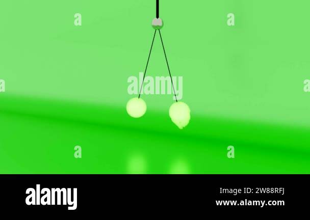 Scientific pendulum with balls. Design. Newtons pendulum of two balls ...