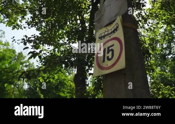 Speed limit sign railway sign Stock Videos & Footage - HD and 4K Video ...