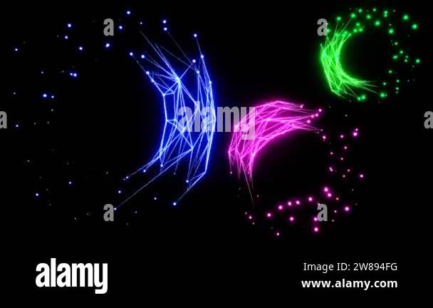 4K Looping Sci-Fi Environment. Abstract Animation Loop, Tunnel texture futuristic digital data ...