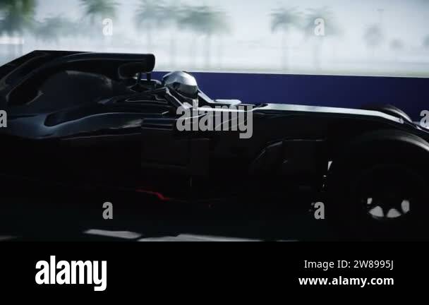 Race car and racer. Very fast driving. Succes concept. Realistic 4K ...