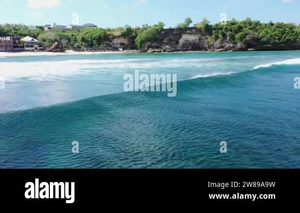 Top view of beautiful tropical beach seamless loop footage. Amazing ...