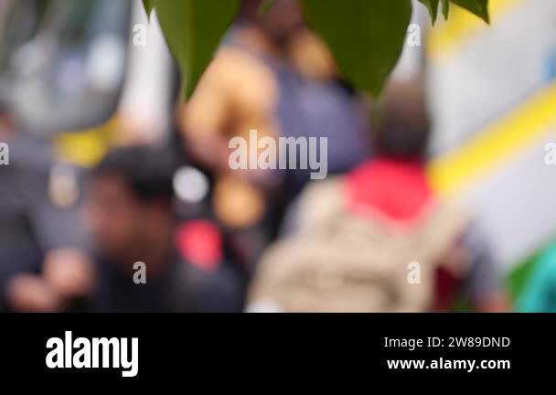 Indian Men Stepping Out Of Bus - Blur Stock Video Footage - Alamy