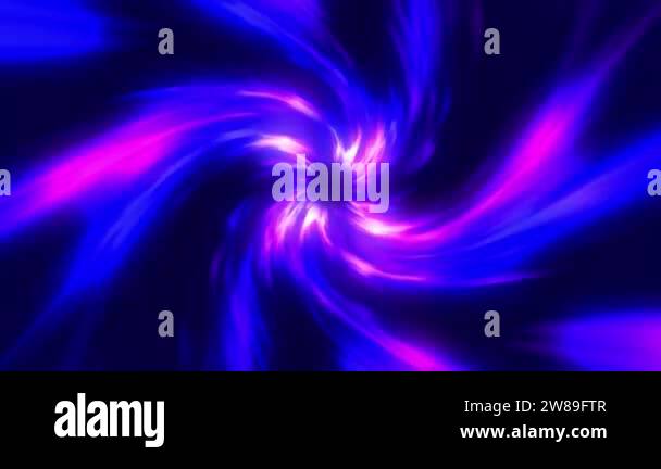 Abstract space animation. Space wormhole, universe background. Blue and ...