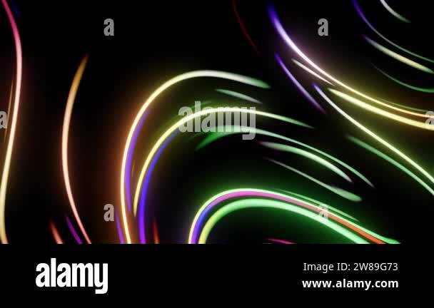 Seamless Loop Dark Background With Flowing Glowing Elements Stock Video ...