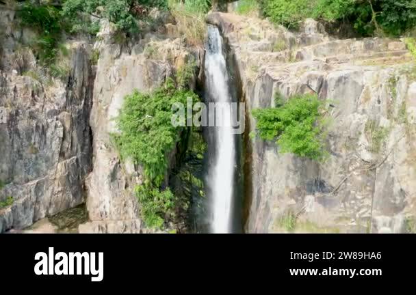 Waterfall Bay Park,hk. The Waterfall Bay Park at hong kong Stock Video ...