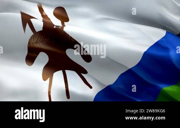 Lesotho waving flag. National 3d Mosotho flag waving. Sign of Lesotho ...