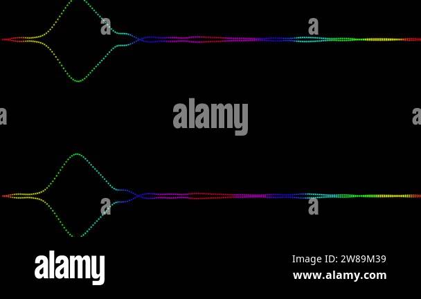 Audio Spectrum Audio Visualizer Linear Line Motion Graphics Stock Video ...