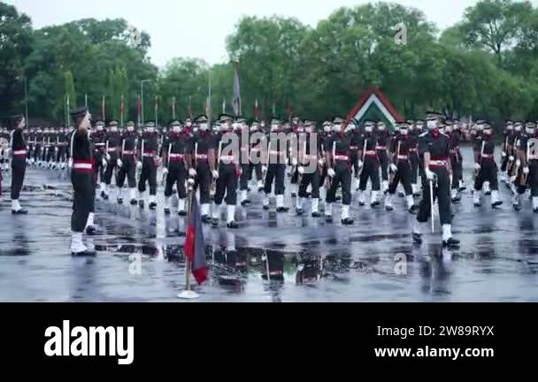 Indian military Academy IMA passing out parade 2021 Stock Video Footage ...