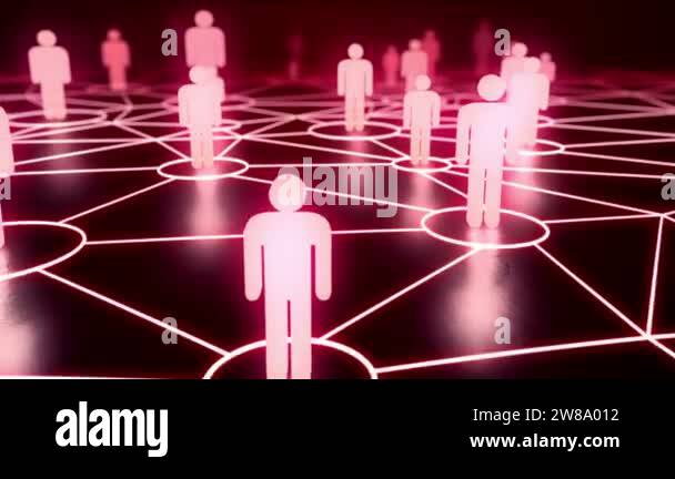 Social Connects Background with people icon ob line networks connecting ...