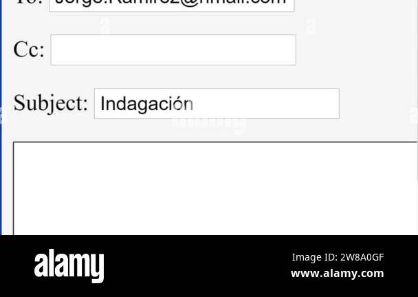 Spanish. Typing Introduction Greeting Beginning Email To Whom It May ...