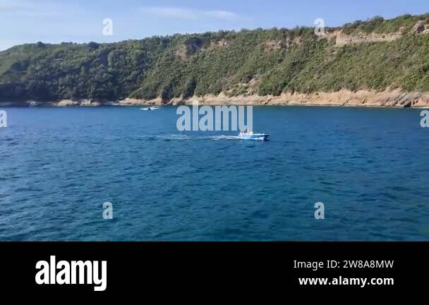 Procida, Campania, Italy - October 1, 2021: Overview of the Gulf of ...