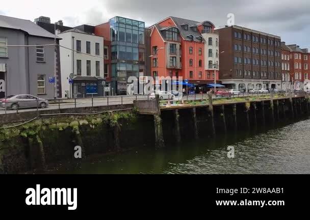 Cork, Ireland - September 19, 2021: Overview of the River Lee from the ...