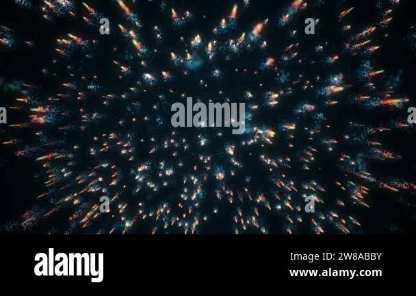 Abstract Falling Magic Particles Background Loop/ 4k animation of an ...