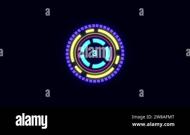Motion trendy graphic. Loading indicator. Futuristic, technology, interface element with glowing ...