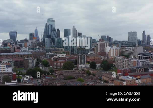 Leadenhall building and the gherkin side by side Stock Videos & Footage ...