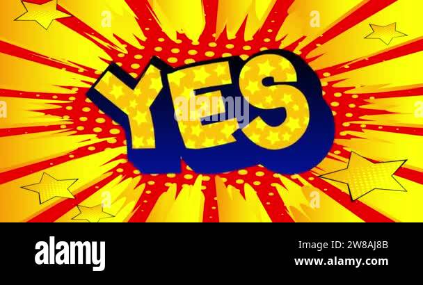 Yes no right wrong answer business concept. Motion poster. 4k animated ...