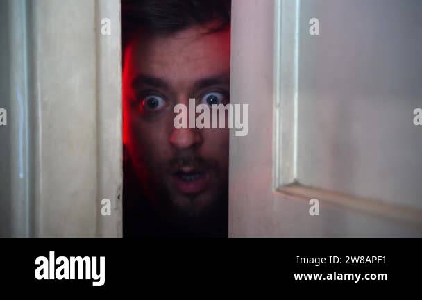 Serial maniac with mental illness, psycho man with devil eyes looking ...