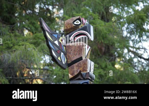 Vertical totem pole image Stock Videos & Footage - HD and 4K Video ...