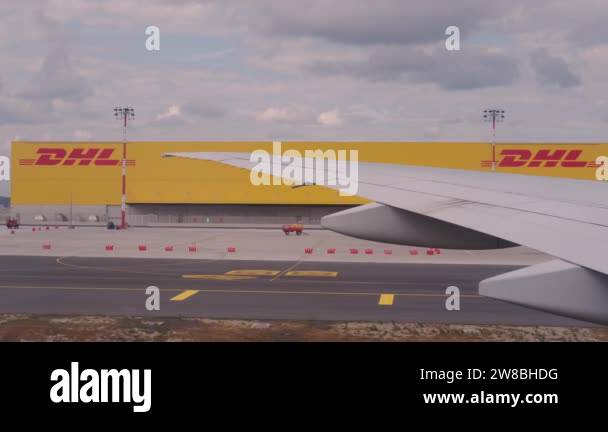 Istanbul, Turkey - SEPT 4, 2021: DHL Courier building the location of ...