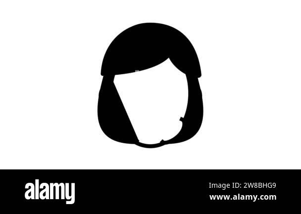 inflammation of submandibular lymph nodes line icon animation Stock ...