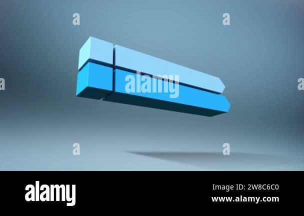 3D bar. three square intro title box chart,powerpoint presentation ...