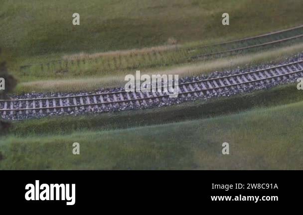 Mini Train Station Modelling. Model of Railway Station With Moving ...