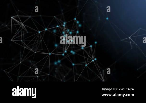 Plexus fantasy abstract technology and engineering background with original organic motion Stock ...