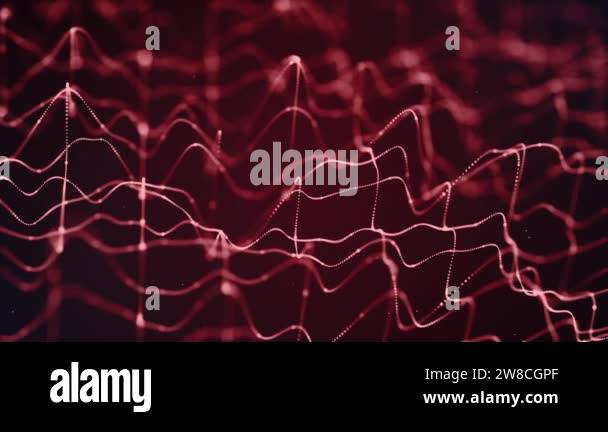 Abstract Digital Flowing Lines Technology Fx Background Loop/ 4k ...