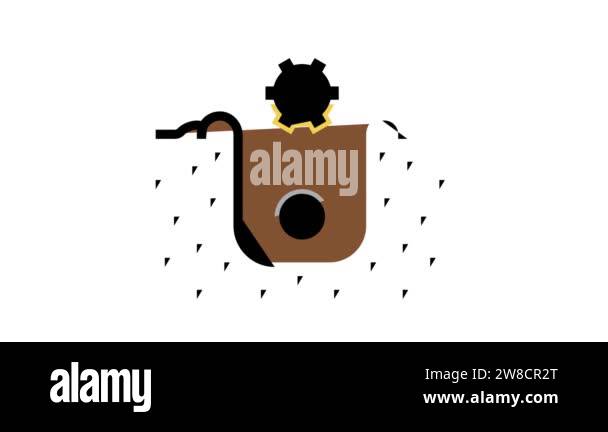 plumbing of drainage system color icon animation Stock Video Footage ...