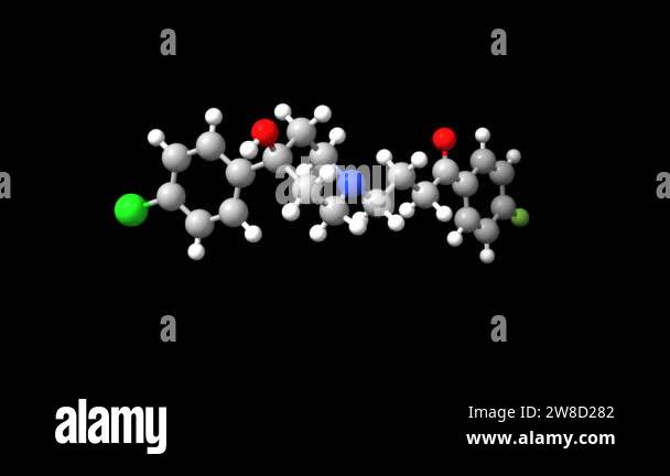 Animated ball-and-stick and spacefill models of antipsychotic drug ...