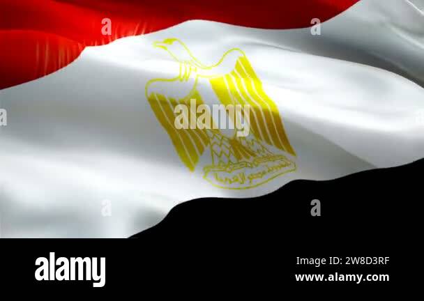 Egypt waving flag. National 3d Egyptian flag waving. Sign of Egypt ...