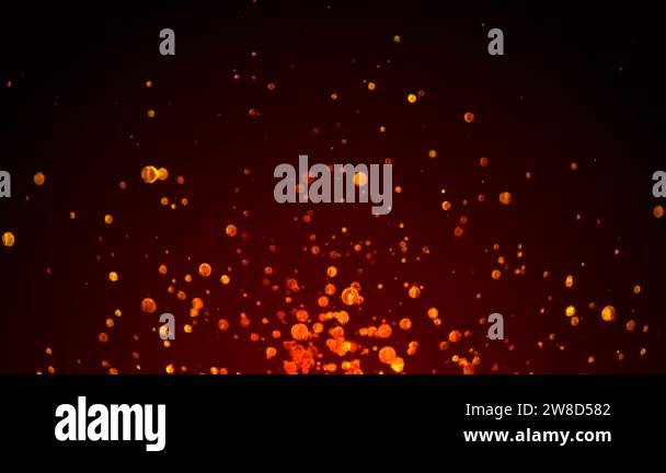 Animation of randomly moving particles upwards. Texture of large and small dots, coins without ...