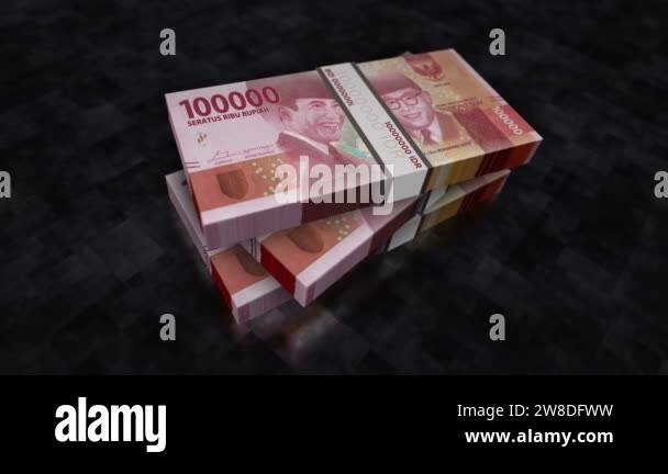 Indonesian Rupiah money pile pack. Concept background of economy ...