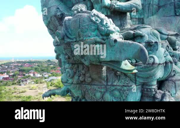 Close up view of Garuda Wisnu Kencana statue in park in Bali, Indonesia ...