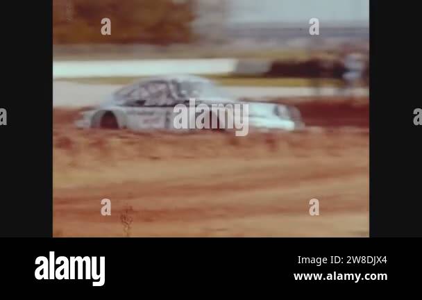 PARIS, FRANCE MAY 1975: Dirt rally car race in 70's with Renault alpine ...