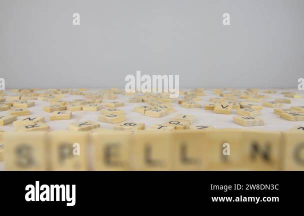 Scrabble letters spelling word Stock Videos & Footage - HD and 4K Video ...