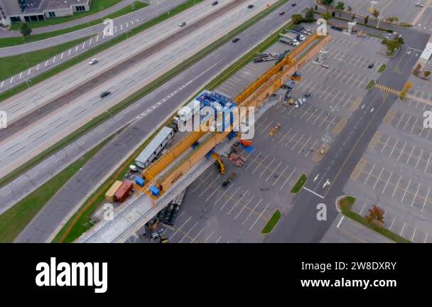 Montreal, Canada - OCTOBER 11, 2021: Construction site of the new ...