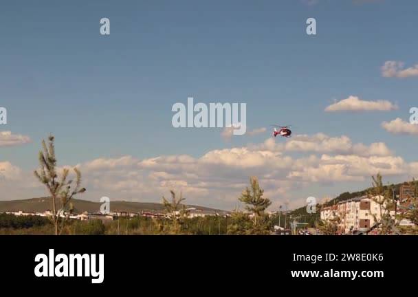 Helicopter emergency medical service (HEMS, EMS).Erzurum, Turkey.05.20 ...