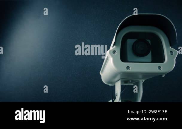 Omnious CCTV Camera Recording Low Angle Stock Video Footage - Alamy