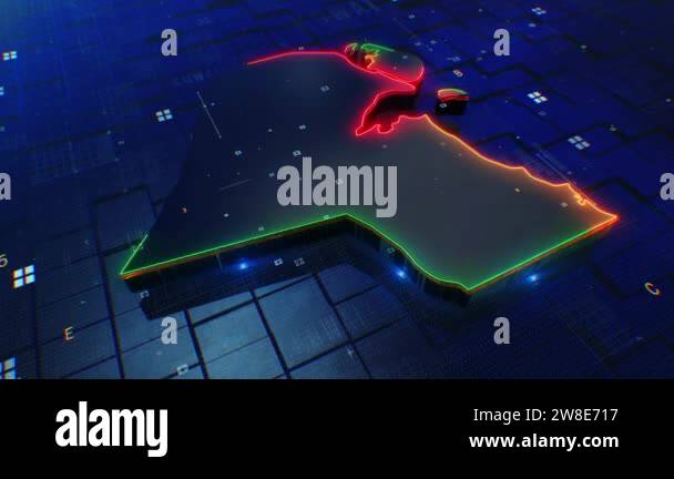 Kuwait digital map Stock Videos & Footage - HD and 4K Video Clips - Alamy