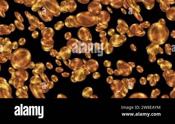 Golden antique coins floating in air on black background. Gold coin in ...