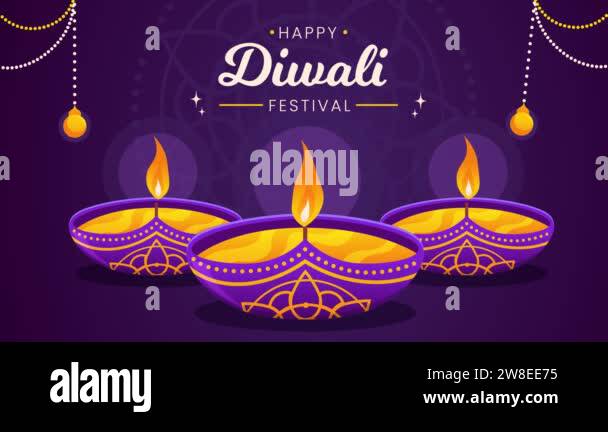Happy Diwali Festival - Diwali light burning. animation, video ofDiwali ...