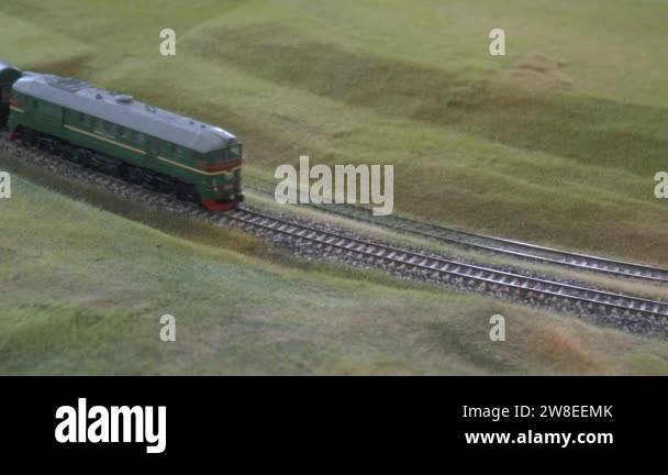 Mini Train Station Modelling. Model of Railway Station With Moving ...