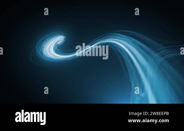 Abstract Swirling Light Strings Particles Background Loop/ 4k animation ...