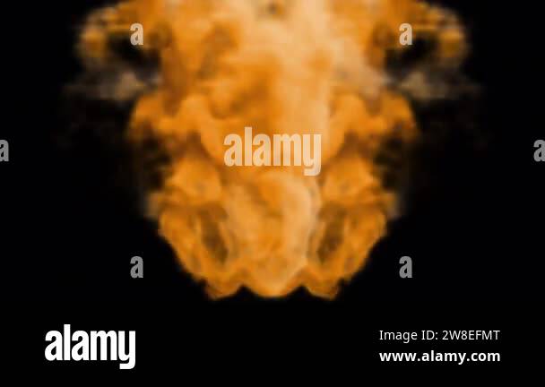 Fire in 4K on transparent background looped animation. Realistic ...