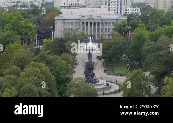 Aerial view of the legislative assembly building Stock Videos & Footage ...