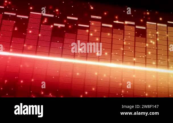 Sound Equalizer. Digital music or sound wave footage. audio waveform ...