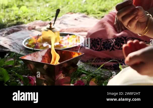 Offering candle worship puja Stock Videos & Footage - HD and 4K Video ...